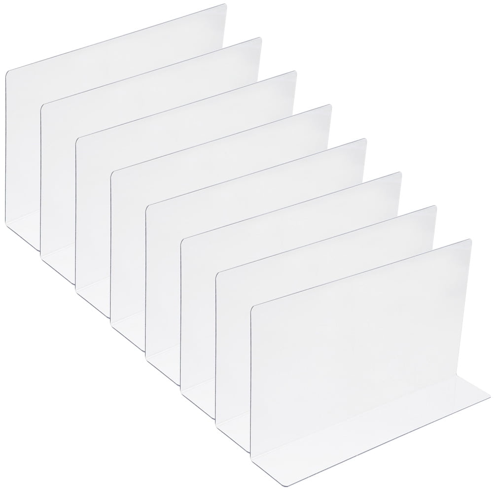 WHAMVOX Clear PVC Shelf Dividers for Organizing Closets and Supermarket ...
