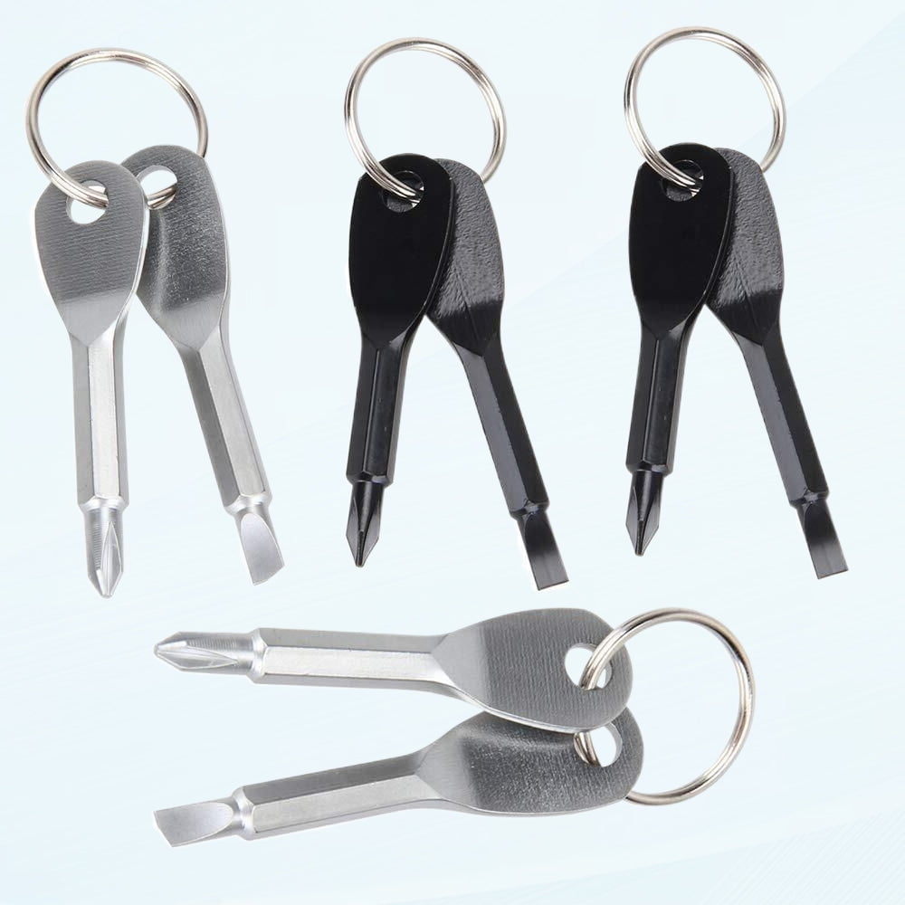 8 pcs Pocket Screwdriver Keys Screwdriver Set Stainless Keychain Set ...