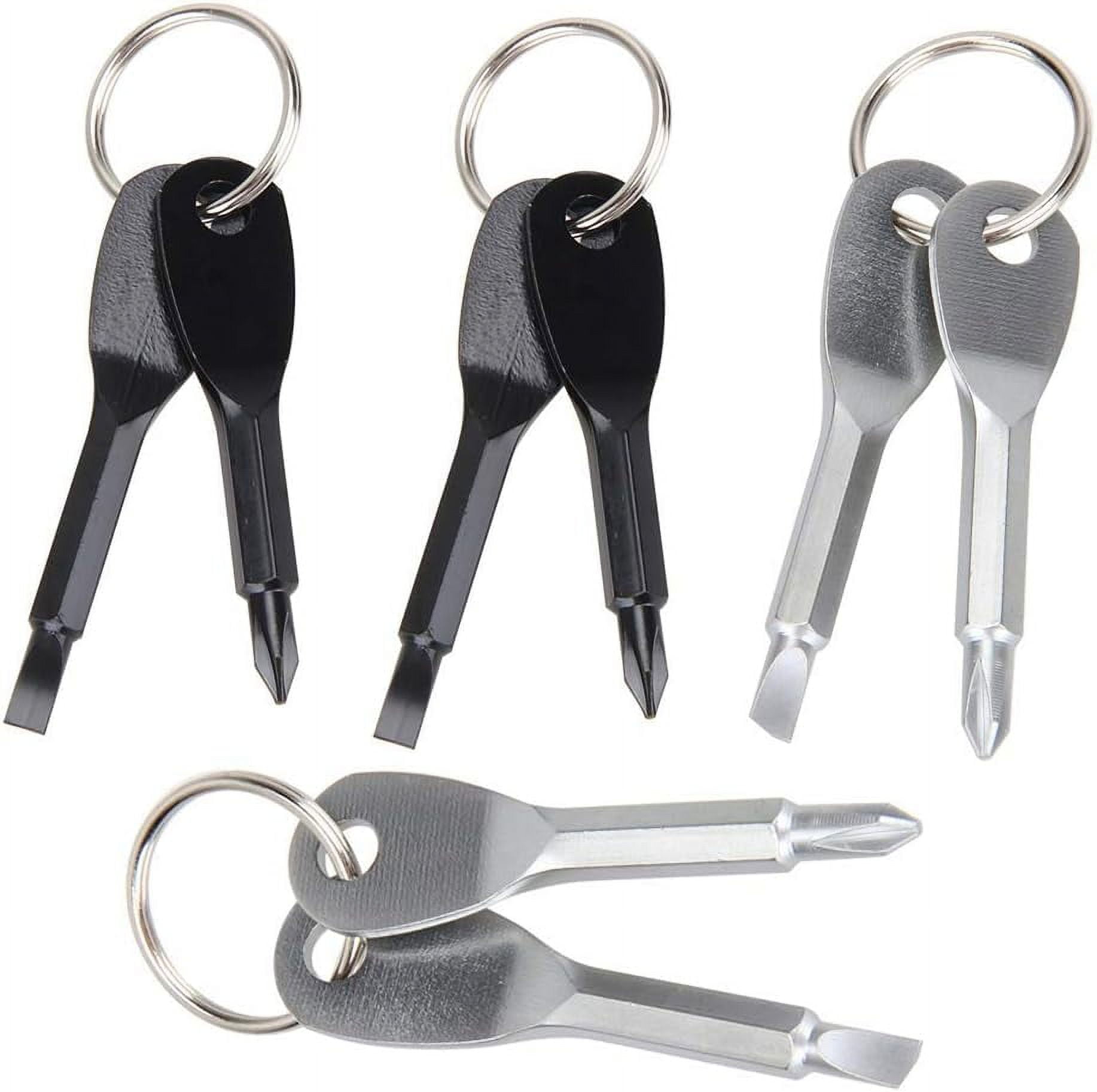 8 pcs Pocket Screwdriver Keys Stainless Keychain Screwdriver Set Mini ...