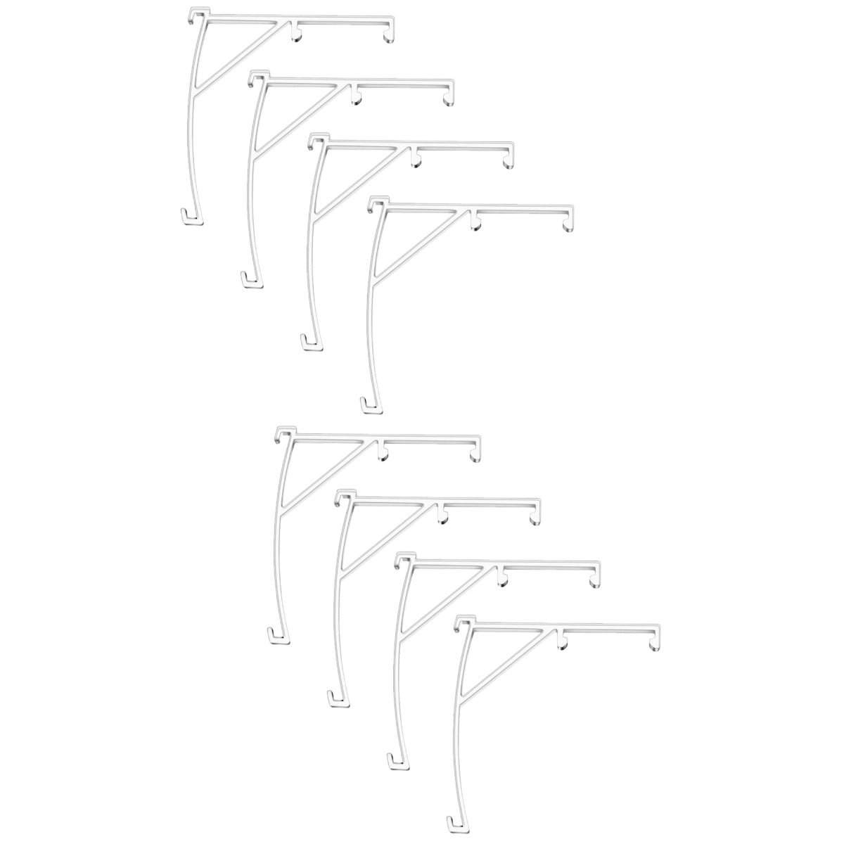 8 pcs Replaceable Valance Clips Blind Clips Vertical Curtain Retainer ...