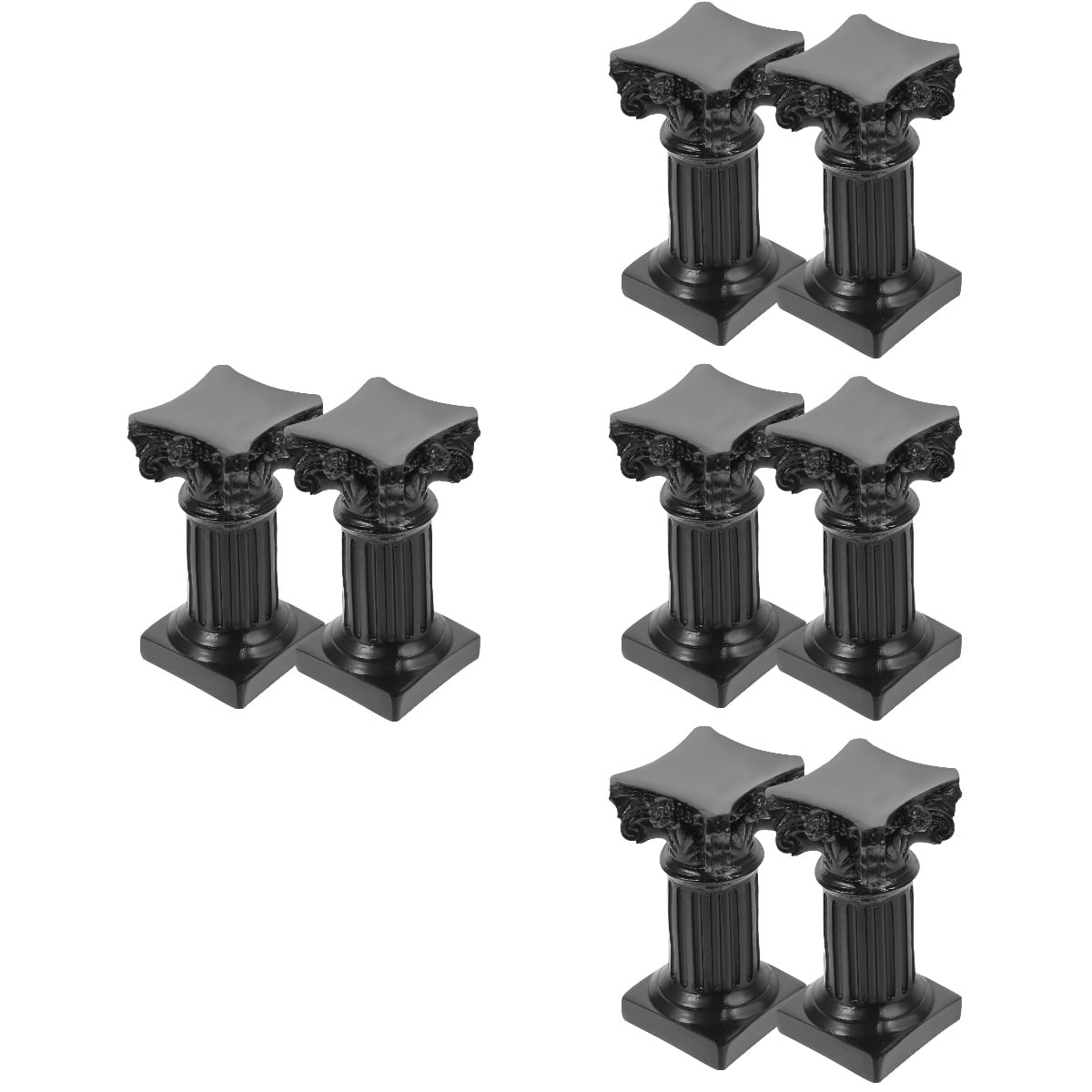 8 pcs Roman Column Resin Statue Candle Holders Table Centerpiece Candle ...