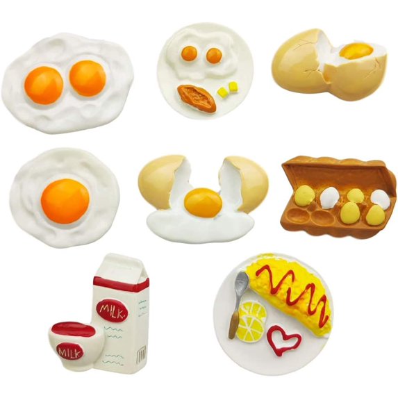 8 pcs/Set 3D Resin Refrigerator Magnets Series Home Decor Fridge ...