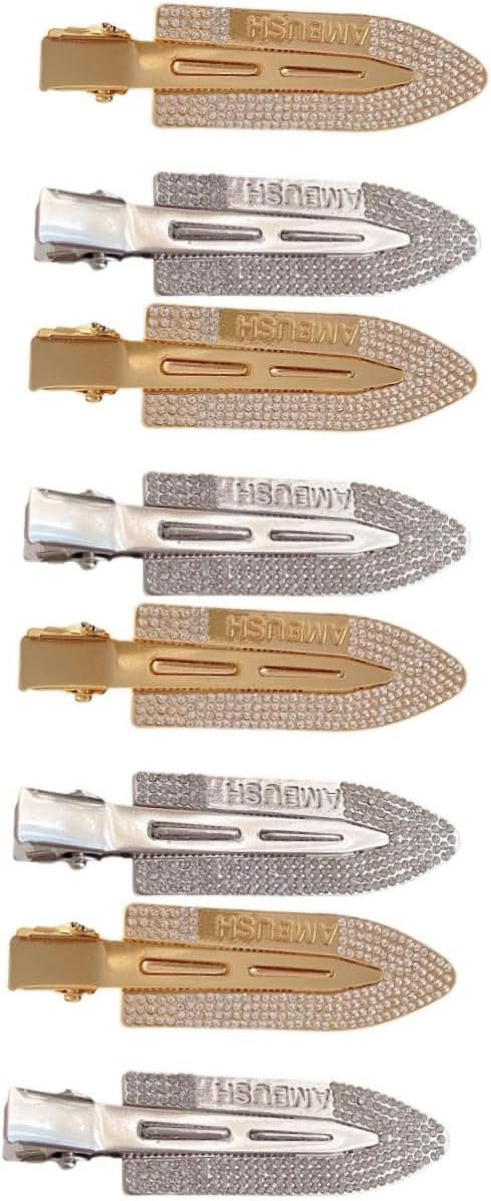 8 pcs Shiny Hairpin Headdress flat clips for hair metal hair claw clips ...