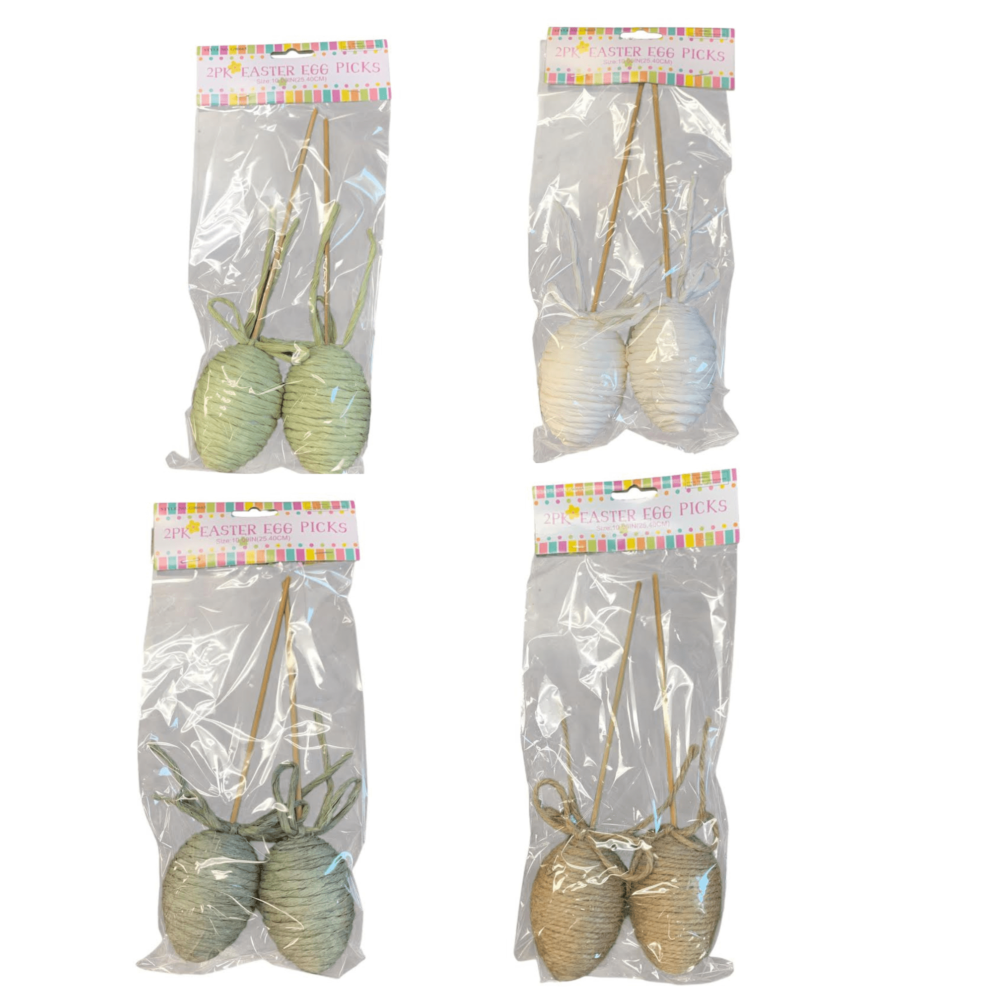 8 pcs Spring Easter Egg Stems, Artificial Egg Picks Easter Stems for ...