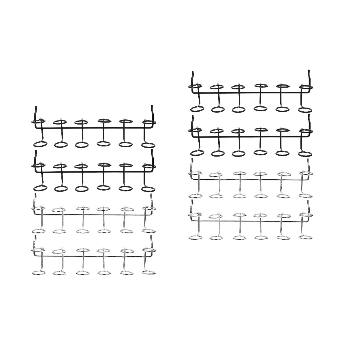 8 pcs Stainless Steel Pegboard Screwdriver Organizers Plier Holders ...