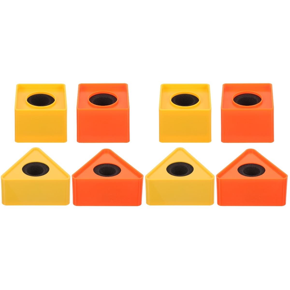 8 pcs Triangular Square Mic flag station Interview Mic Logo Flag ...