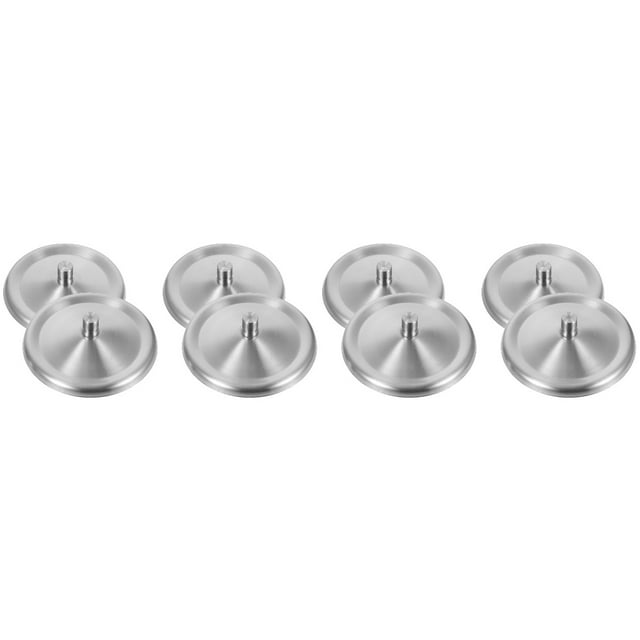 8 pcs Universal Mug Lid Water Cup Lid Stainless Steel Cup Lid Household ...
