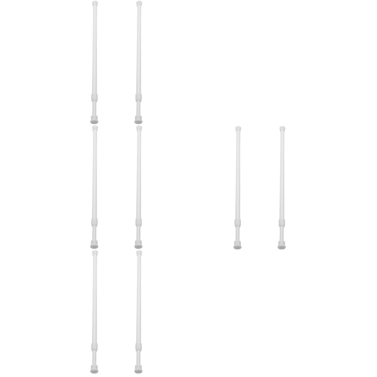 8 pcs Window Security Bar Telescopic Spring Tension Rod Closet Rod ...