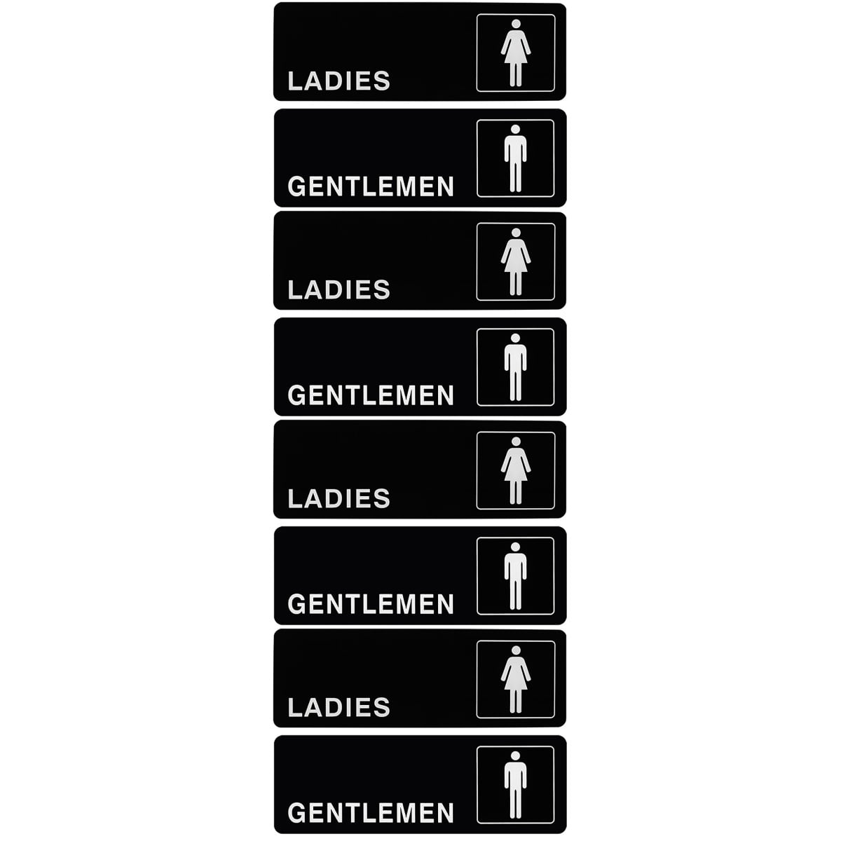 8 pcs Women's and Gentlemen's Toilet Signs Men And Women Restroom Signs ...