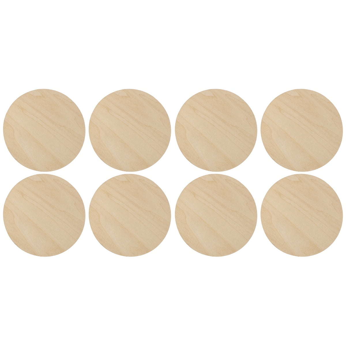 8 pcs Wood Circles for Crafts Unfinished Wood Rounds Wooden Cutouts DIY ...