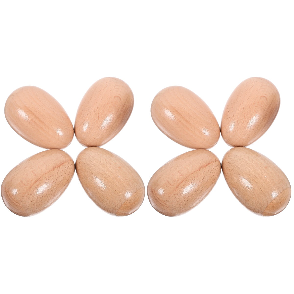 8 pcs Wood Maracas Shaker Maracas Instruments Kids Educational Music ...