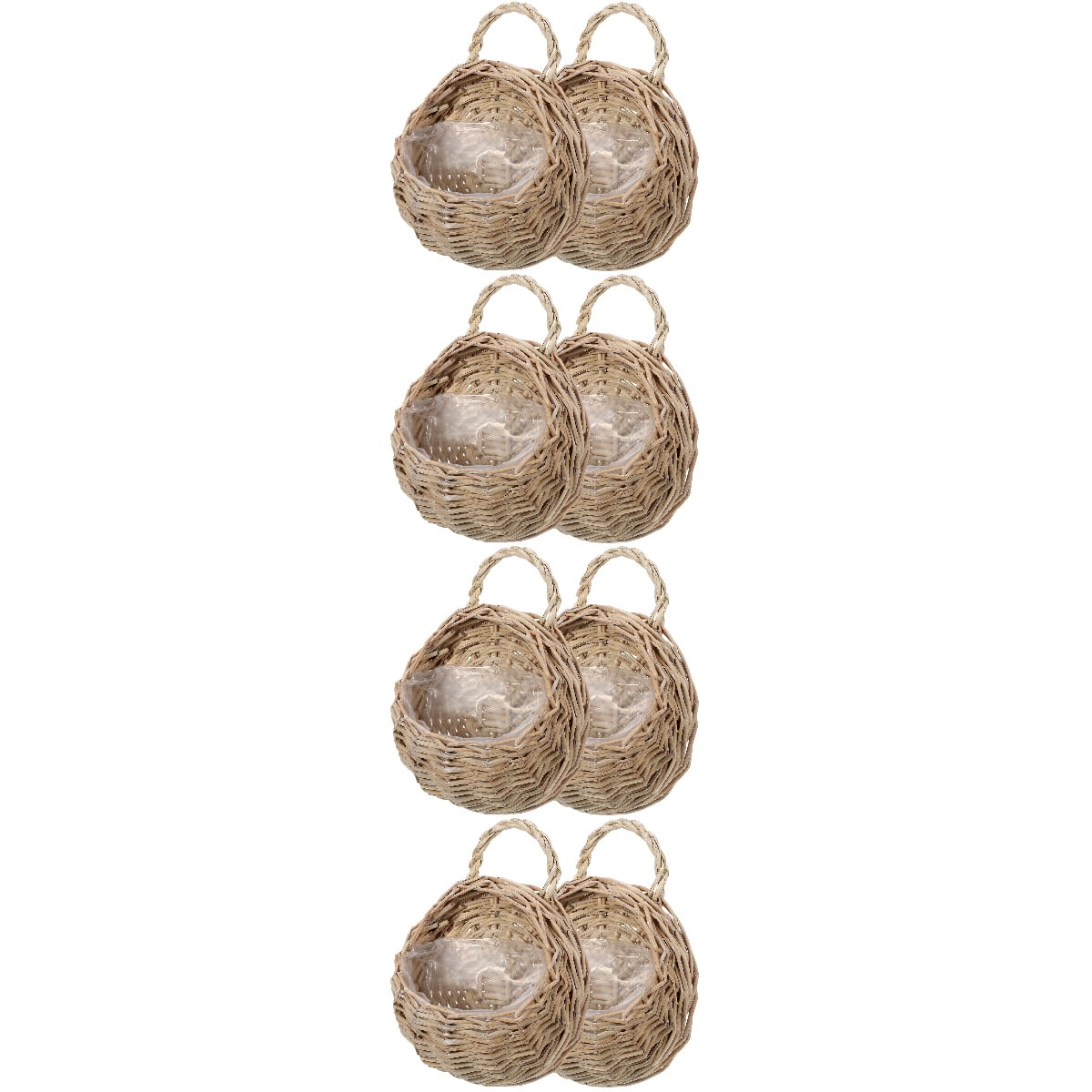 8 pcs Woven Hanging Basket Wall Hanging Flower Naskets Weaving lants ...