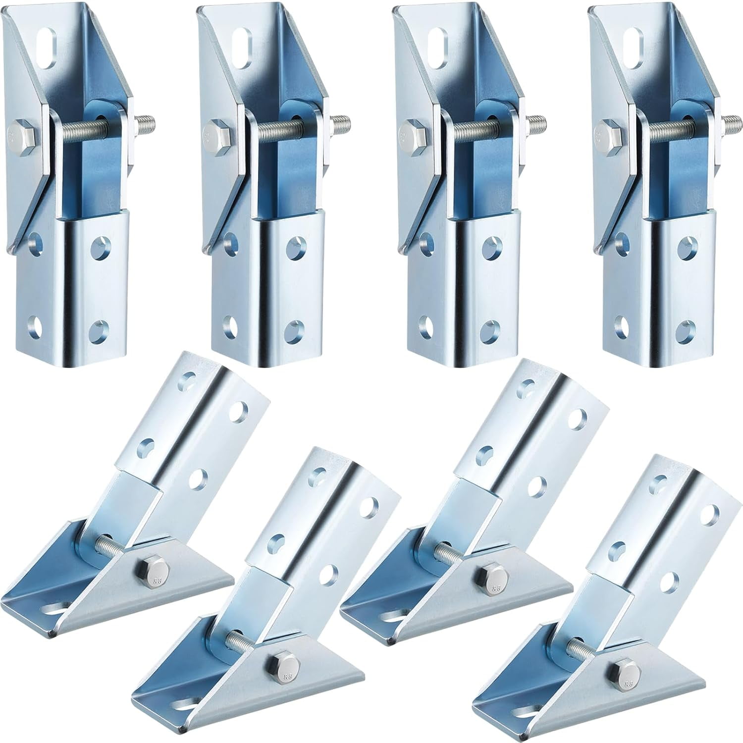 8 pcs adjustable brace fitting, fit for 1/2" bolt in 1-5/8" strut ...