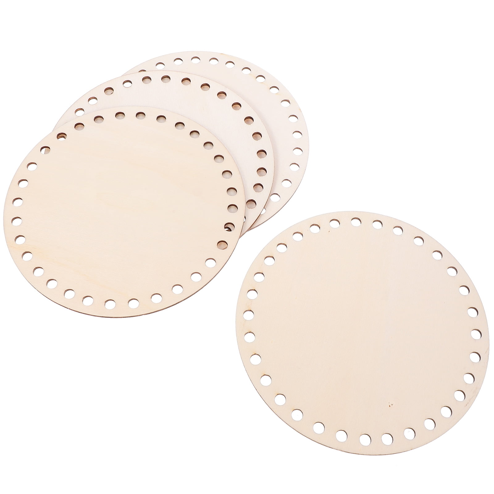 Eease 8 pcs Wooden Bag Bottom DIY Knitting Crochet Bag Shaping Base ...