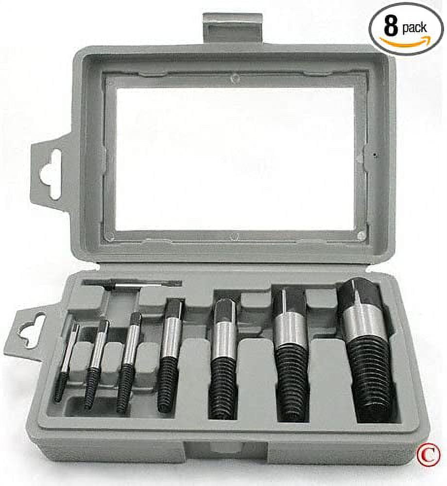 8 piece Easy Out Screw Bolt Extractor Set Walmart