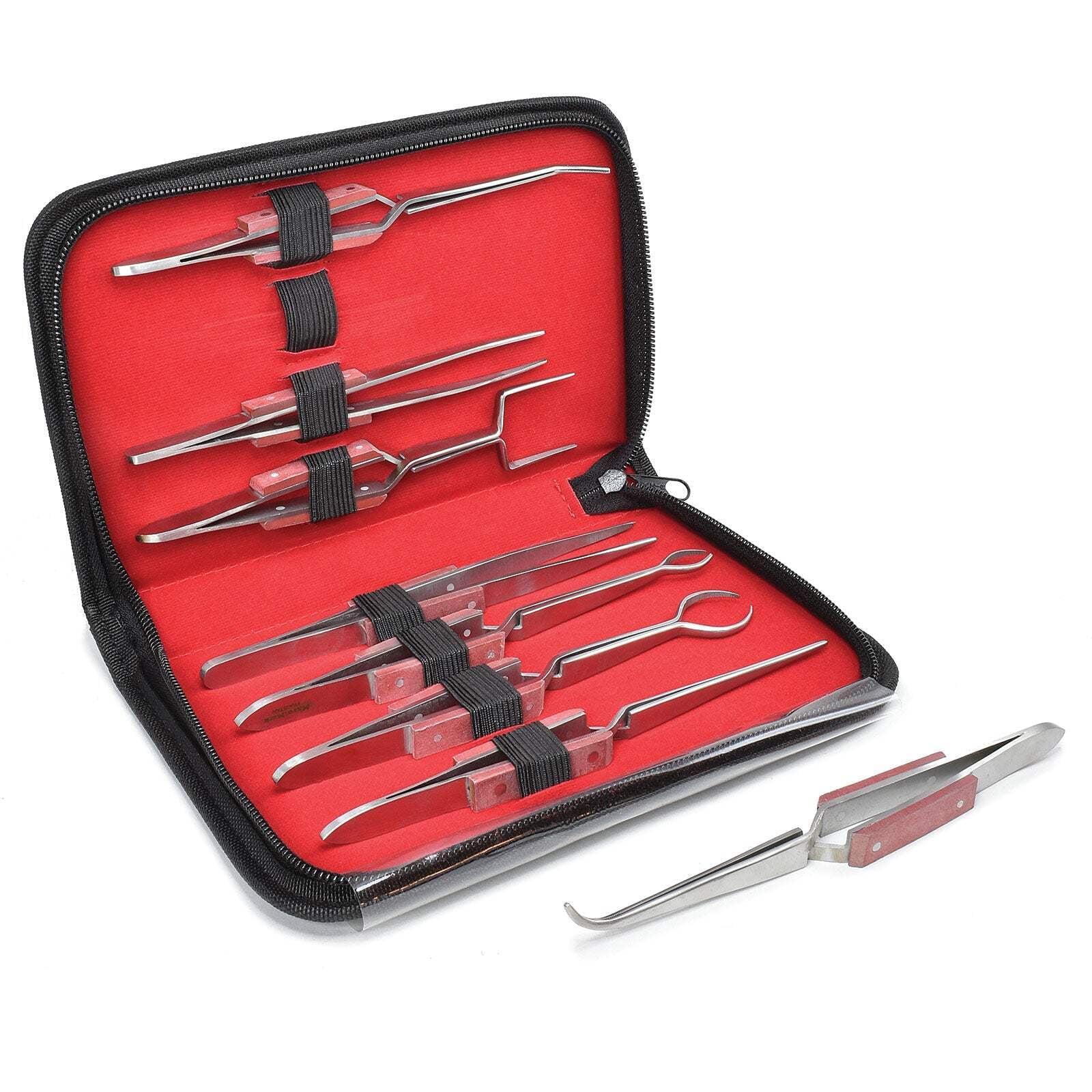 8-piece Fiber Grip Tweezer Set with Leather Case - Walmart.com