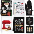 8-piece kitchen decor accessories set, country style kitchen decor ...