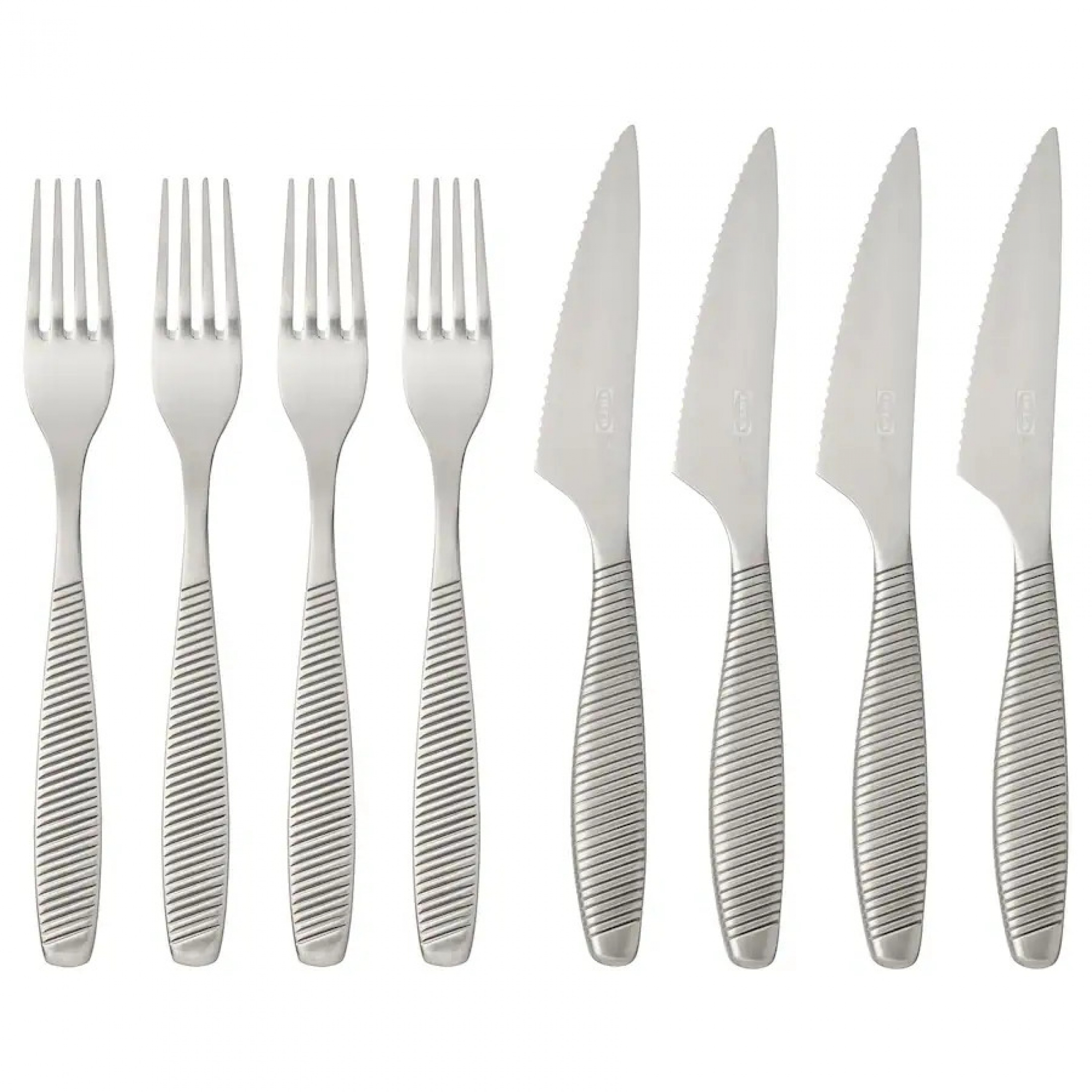 8-piece steak flatware set, stainless steel,Everyday Flatware Set ...