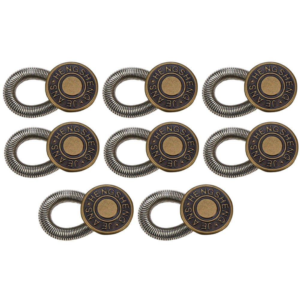 8 Pieces Metal Button Extenders For Pants, Seam-Free, Adjustable And ...