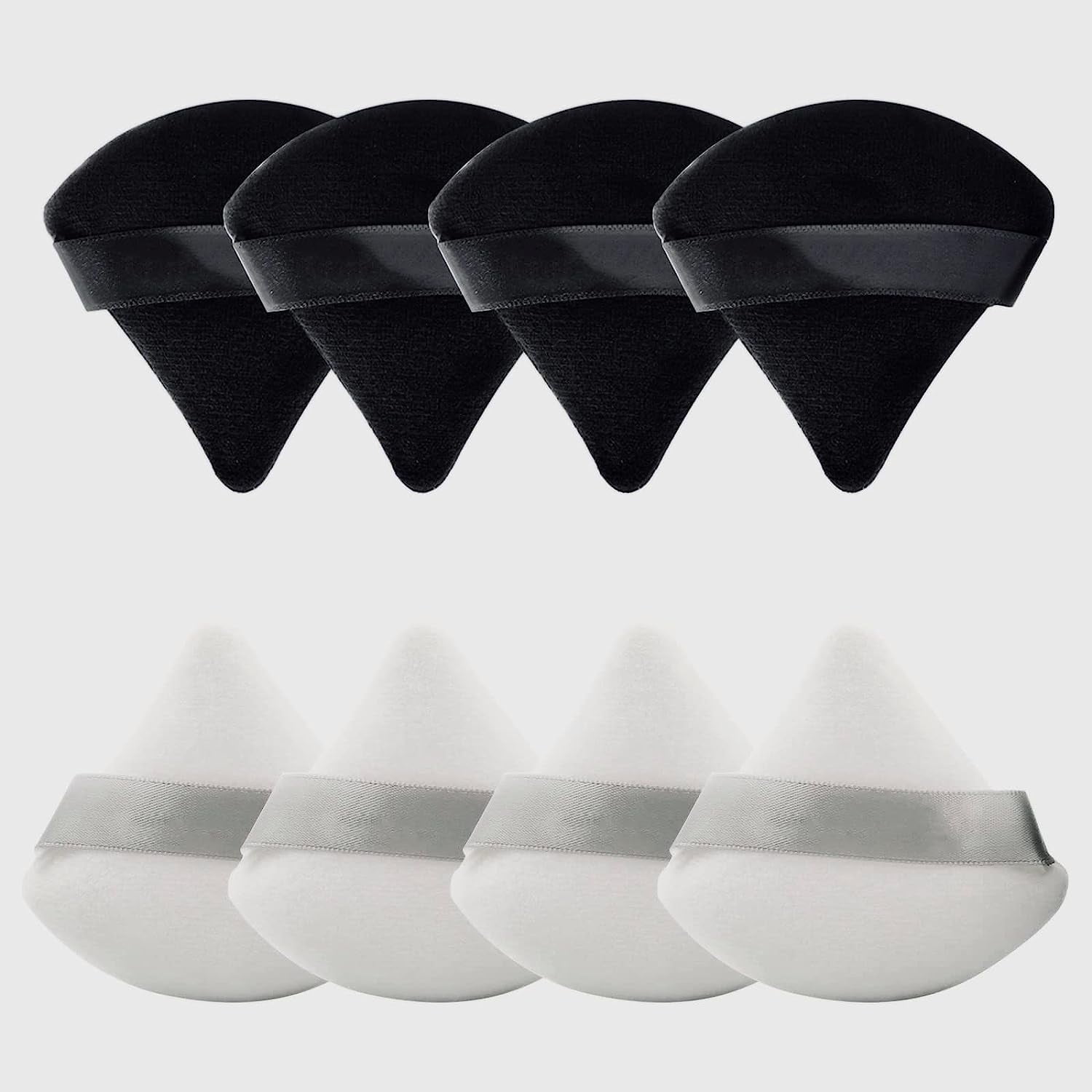 8 pieces pack powder Puff Face Soft Triangle Makeup, power puff ...