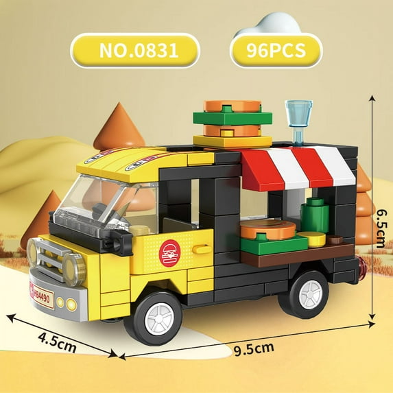 8 puzzle toys, building blocks, sliding cars, city themed simulation ...