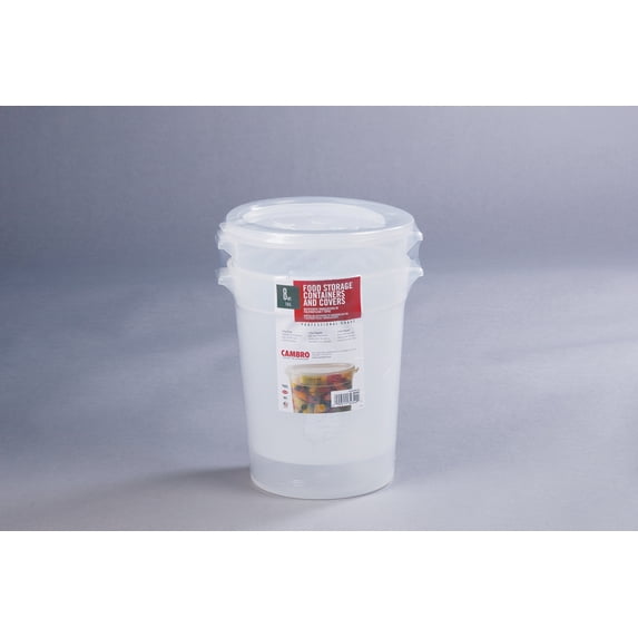 8 qt. Round Translucent Container/Lid - Shrink Pack 2 - Walmart.com