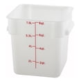 Winco PTSC-8 Square Storage Container, Translucent, Polypropylene - 8 ...