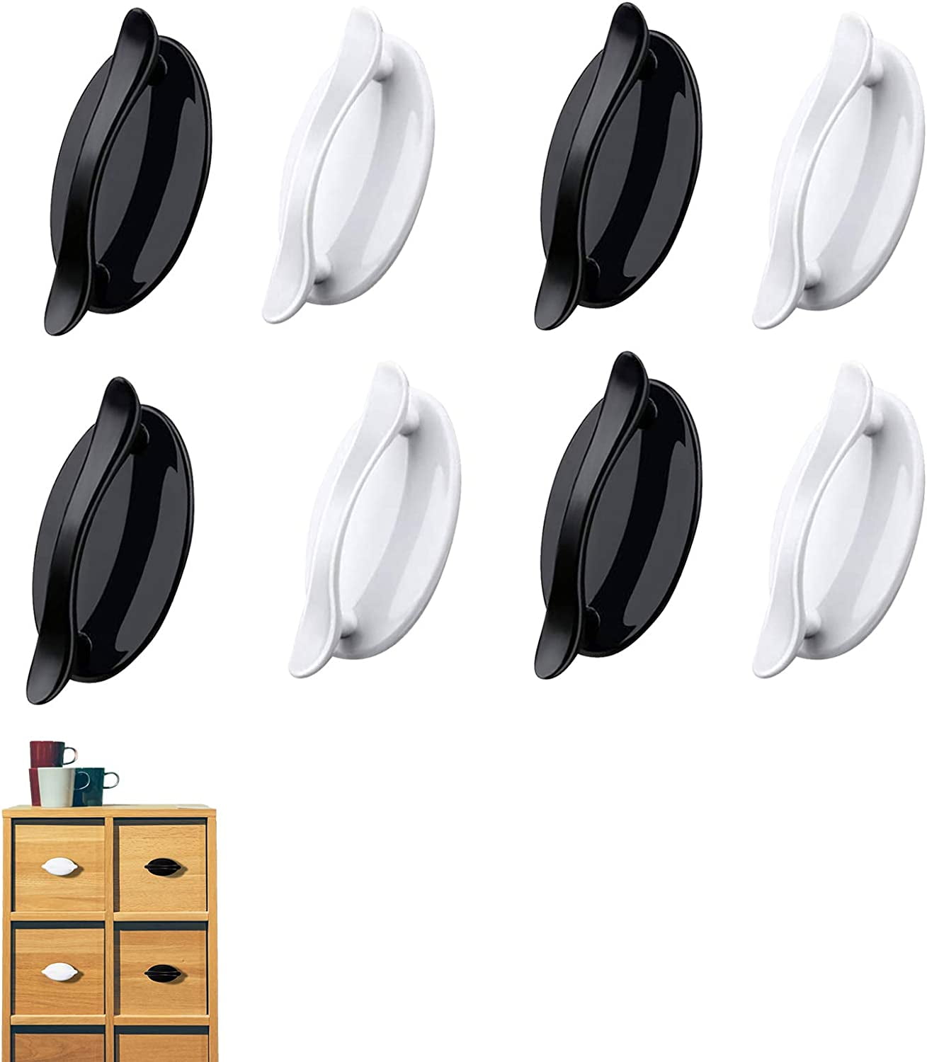8 self-adhesive door handles, window assist handles, adhesive handles ...