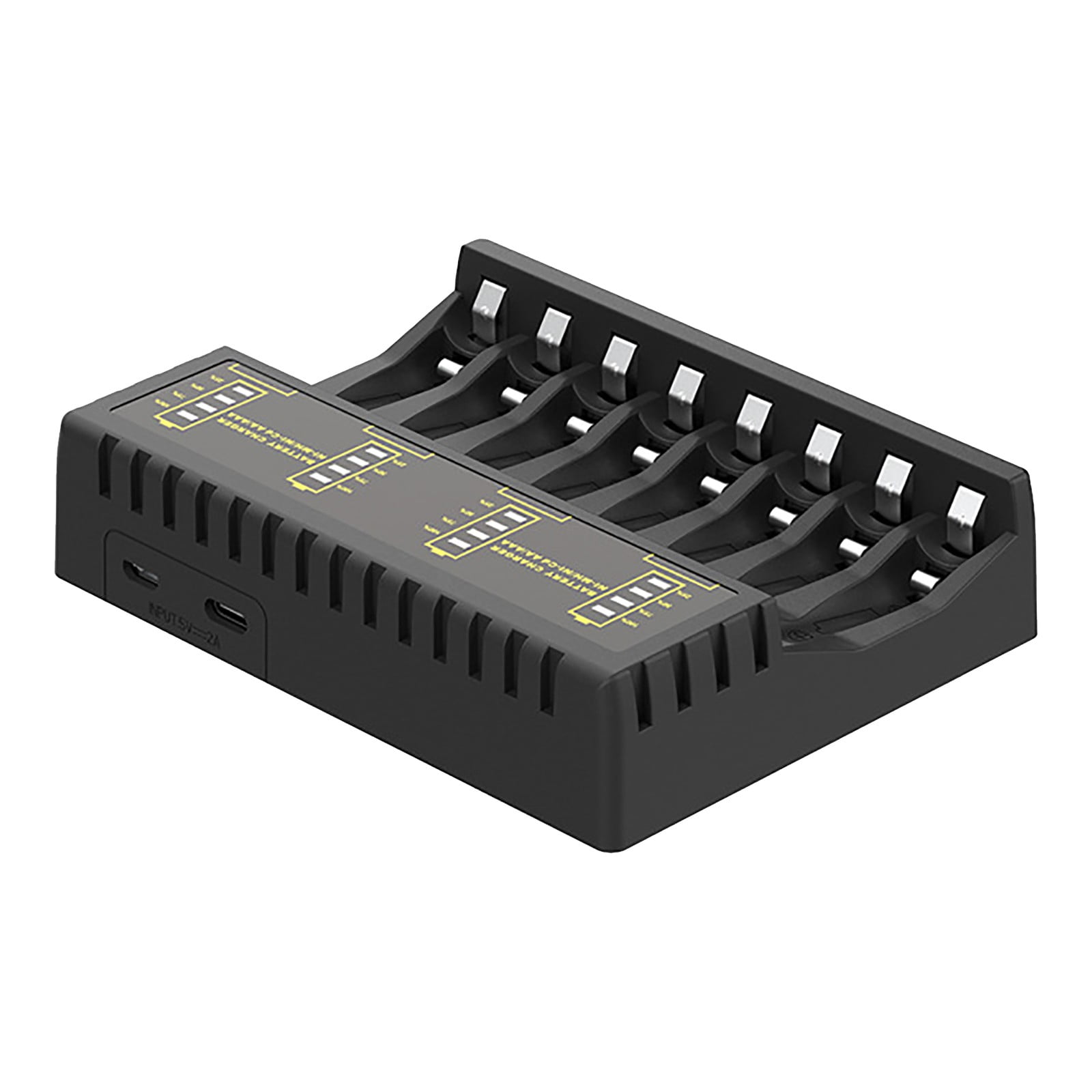 8 slot RCR123A Battery Charger Fast and Safe with Multiple Protections ...