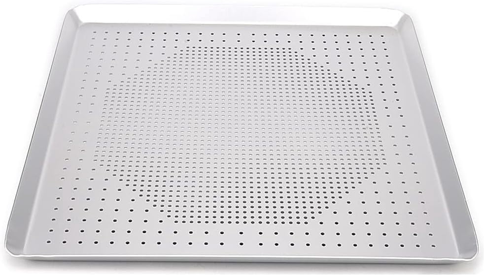8 to 16 Inch Leaky Square Pizza Pan Hard Aluminium Alloy Pancake Pie ...