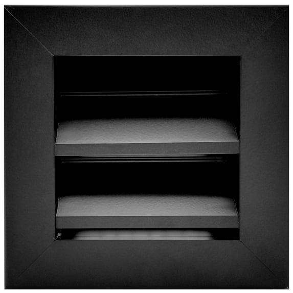 8"w X 8"h Black-Aluminum Outdoor Weather Proof Louvers - Rain ...