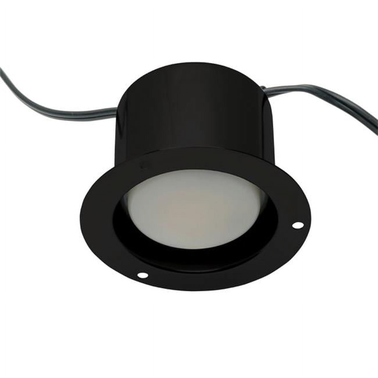 8 watt LED Canister Lights with Flange Rollswitch - Black - Walmart.com