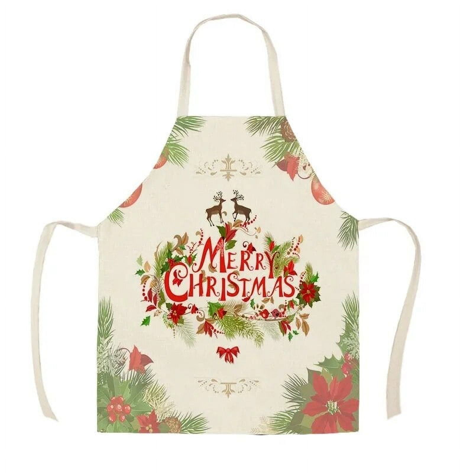8 word garland flower pattern master apron apron for kitchen Woman ...