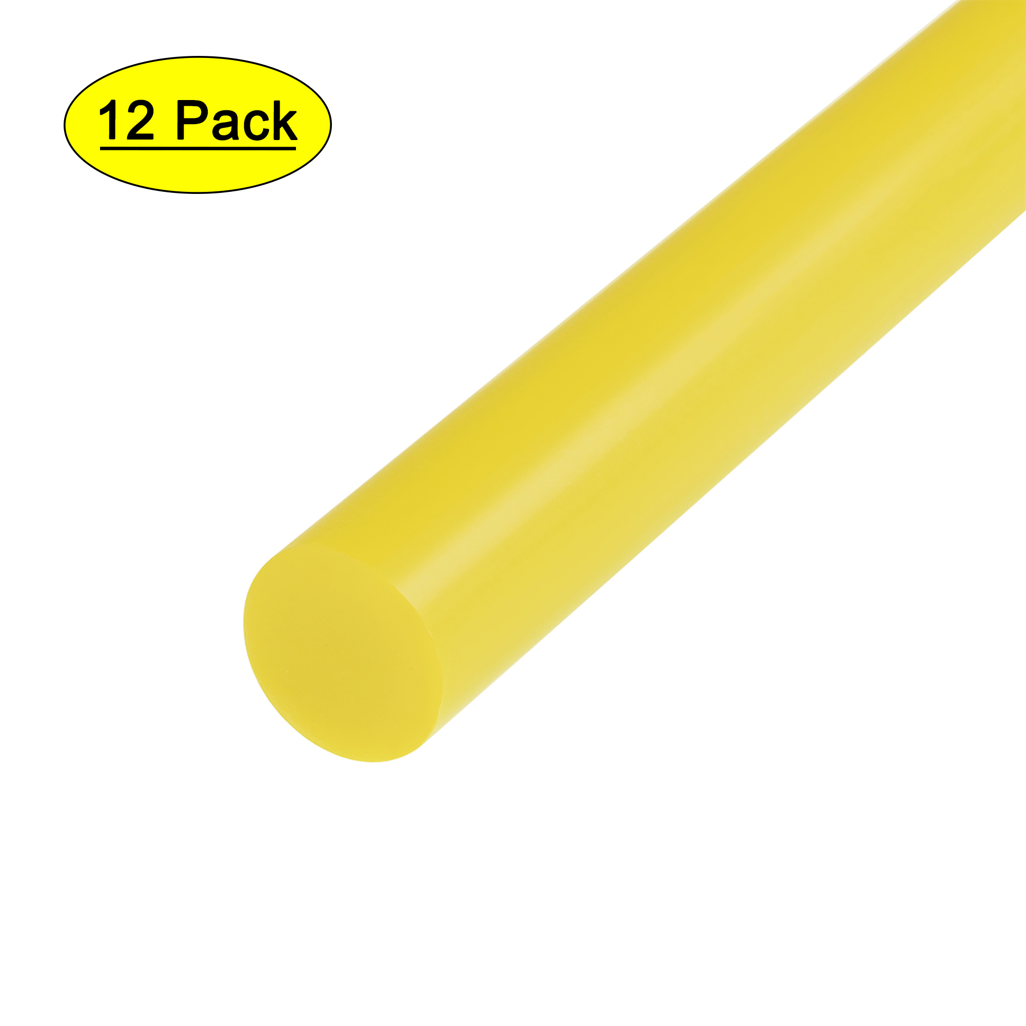 8" x 0.44" Yellow Mini Hot Glue Gun Sticks for Glue Gun 12 Pack ...