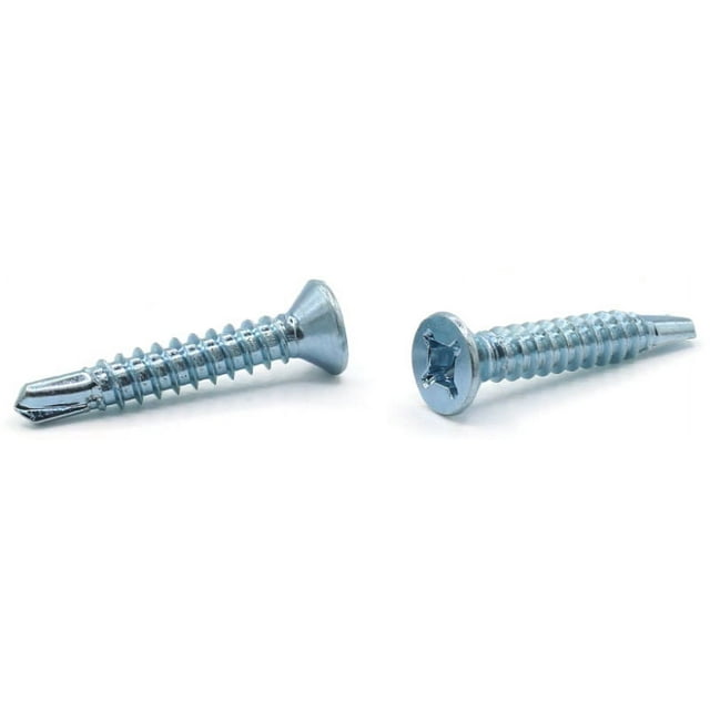 #8 x 1 1/2" Self-Drilling Screws / Combo (Square / Phillips) / Flat ...