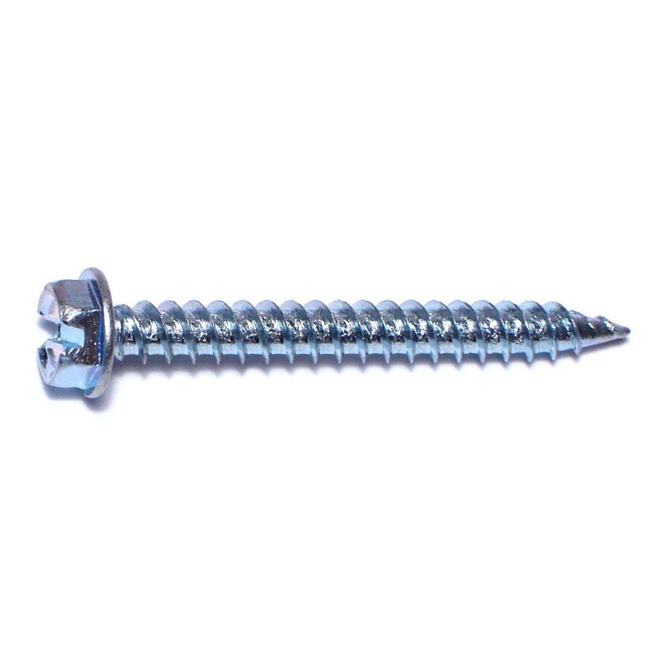 #8 x 1-1/2" Zinc Hex Washer Head Speed Point Sheet Metal Screws (100 ...