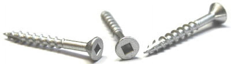 #8 x 1 1/4" Deck Screws / Square / Flat Head / Type 17 / Steel / High ...
