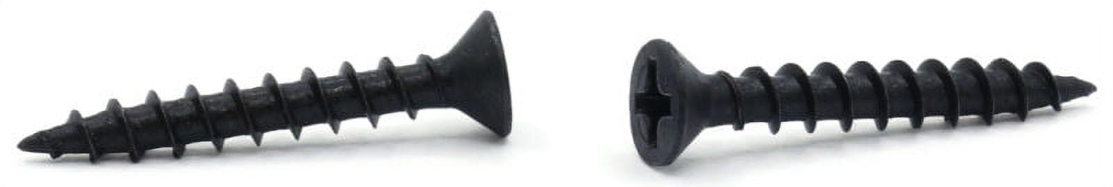 #8 x 1/2" Deep Thread Wood Screws / Phillips / Flat Head / Steel ...