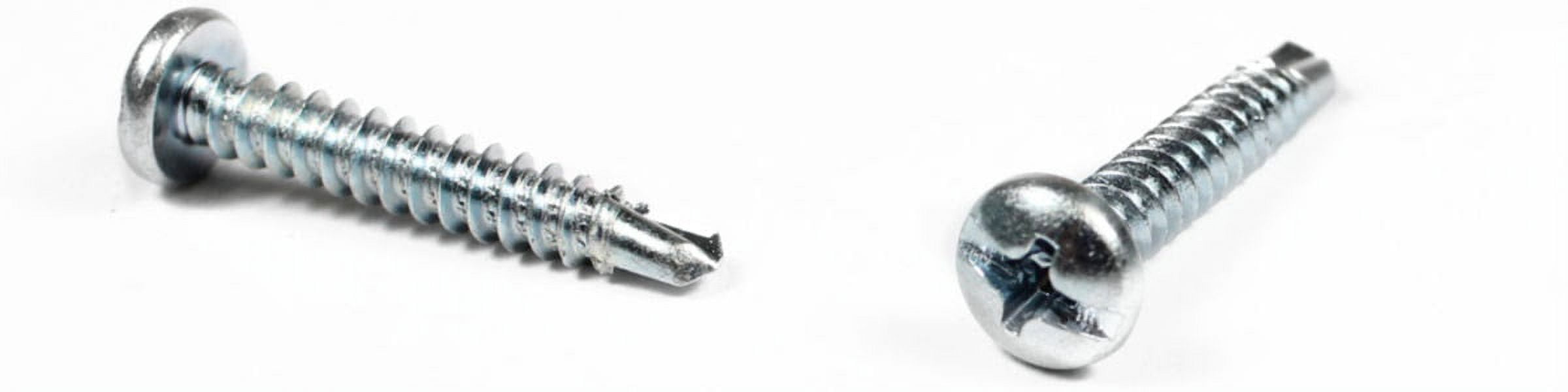 #8 x 1/2" Self-Drilling Screws / Combo / Pan Head / Steel / Zinc ...