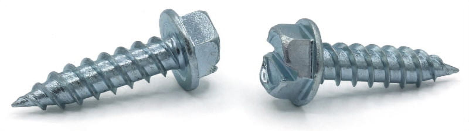 #8 x 1/2" Self-Piercing Screws / Slotted / Hex Washer Head (5/16"AF ...