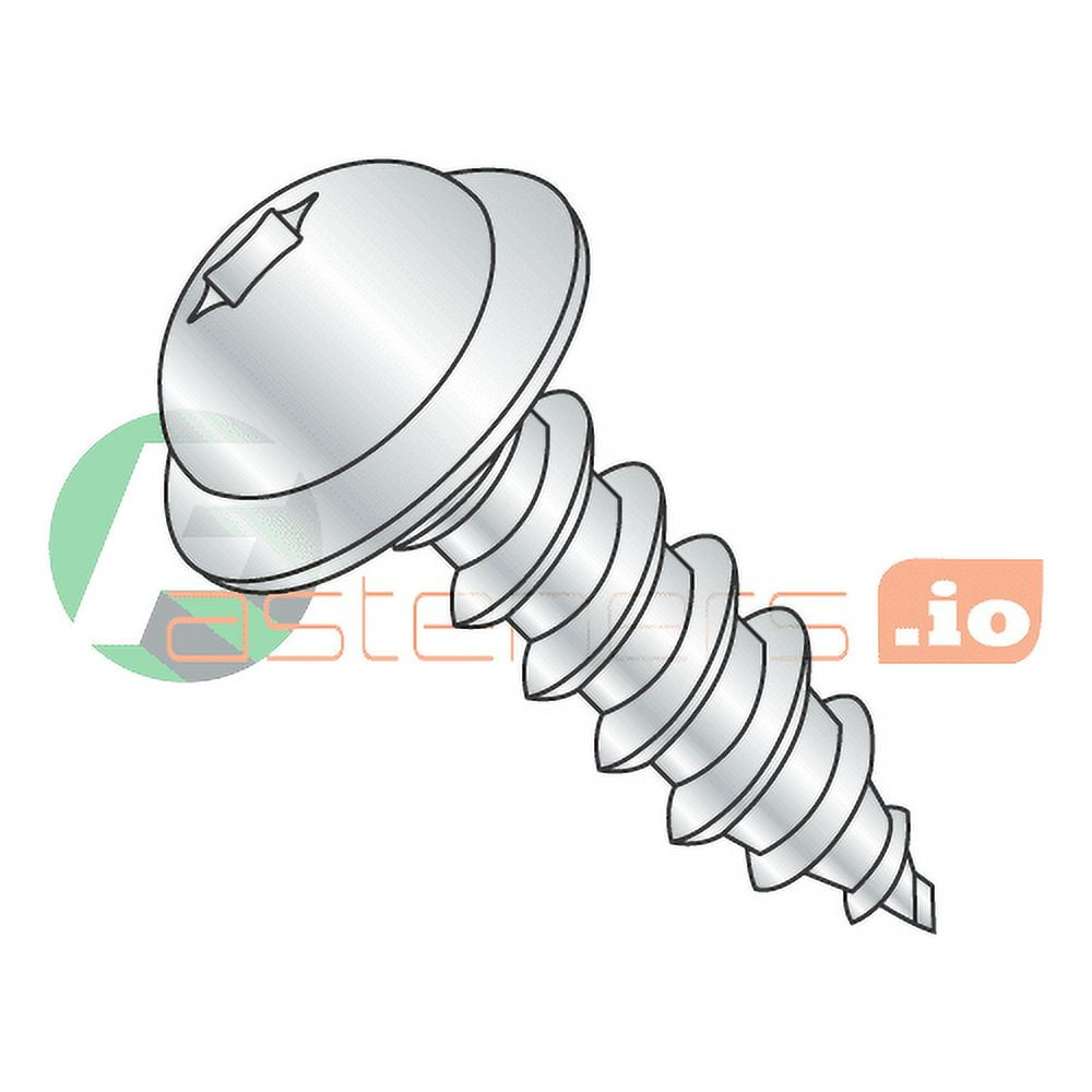 #8 x 1/2" Type A Self-Tapping Screws / Six-Lobe (Torx) / Round Washer ...