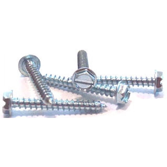 #8 x 1/2" Type AB Self-Tapping Screws / Slotted / Hex Washer Head ...