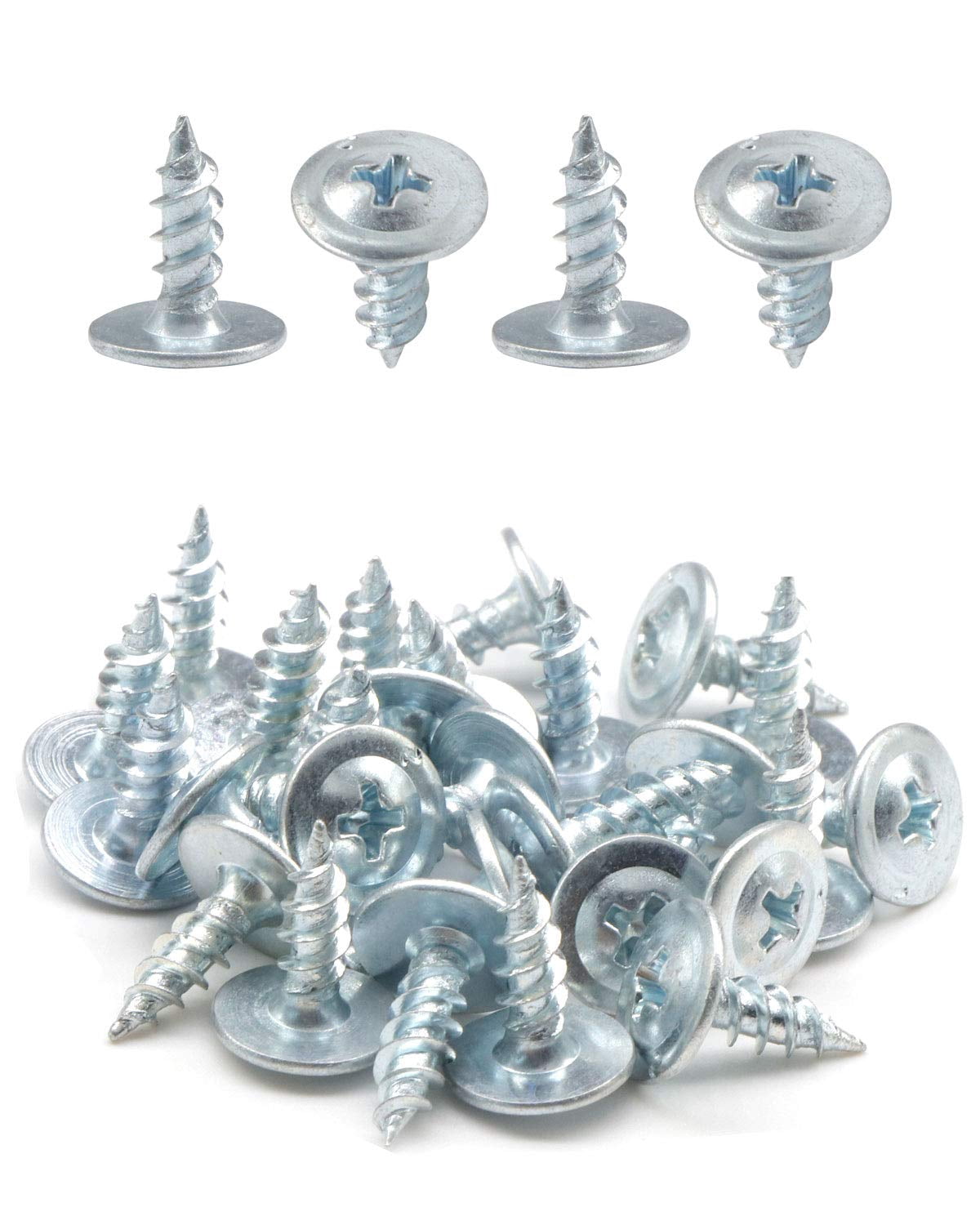#8 x 1/2" Wood Screws 100pcs Self Tapping Modified Truss Head Screws ...