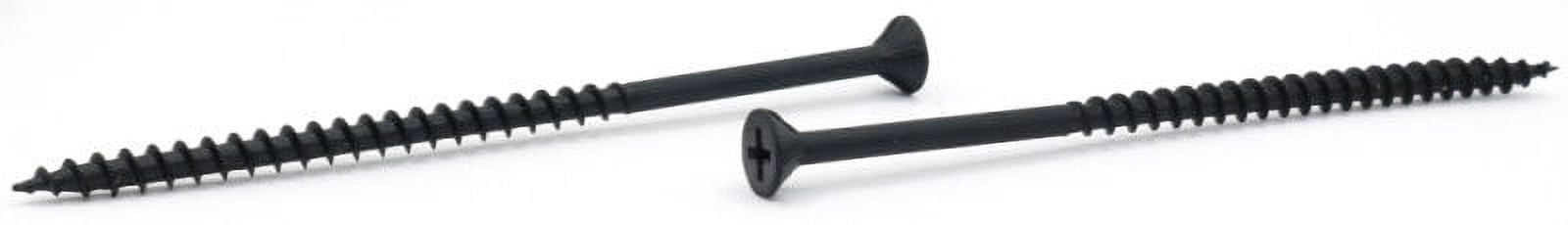 #8 x 1 3/4" Deep Thread Wood Screws / Phillips / Flat Head / Steel ...