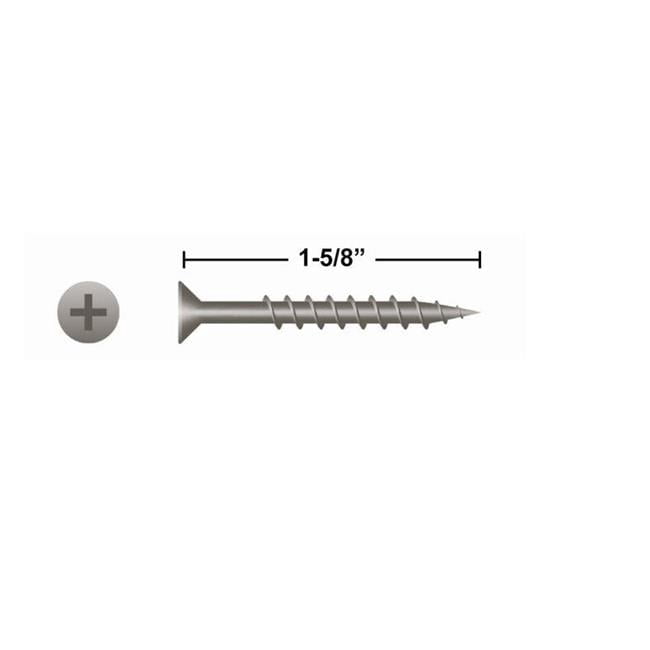 8 x 1.625 in. Philips Flat Head Lubed Particle Board Screw, Pack of 5000 - Walmart.com