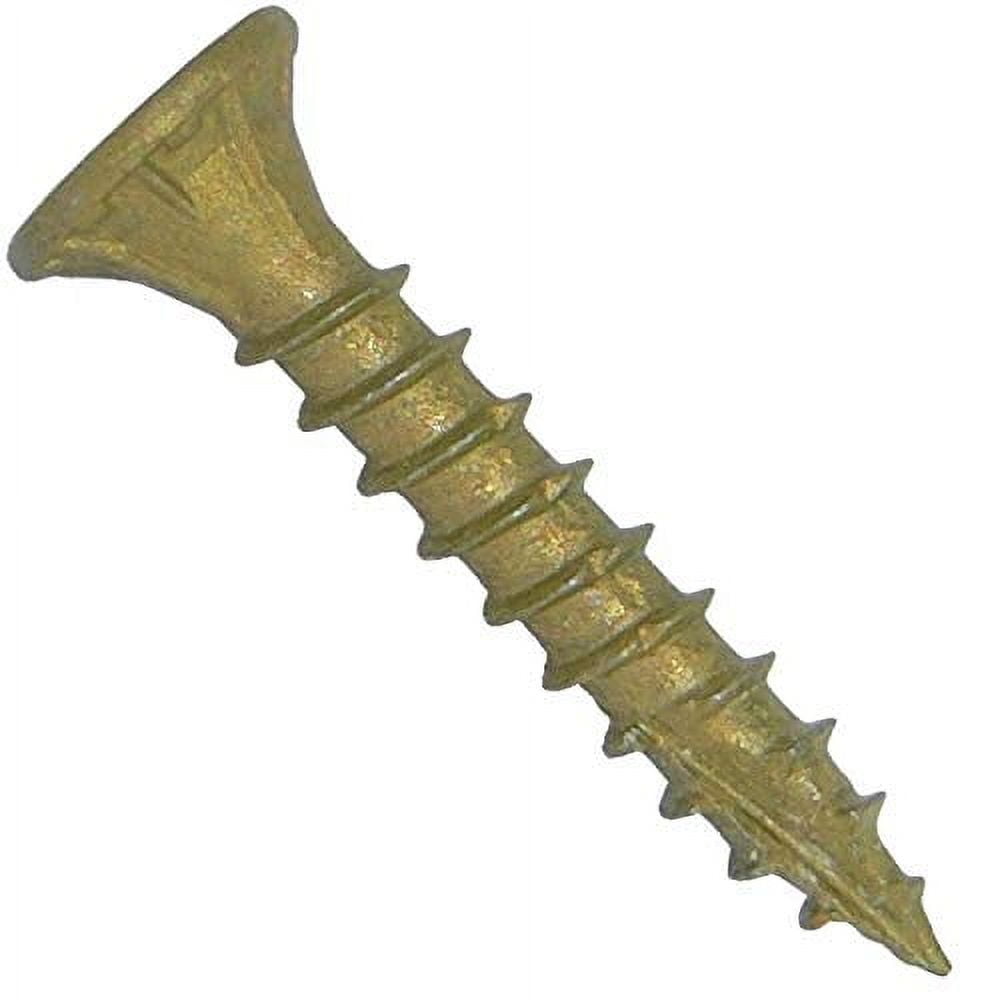 #8 x 1" Bronze Star Exterior Coated Wood Screw Torx/Star Drive Head (1 ...