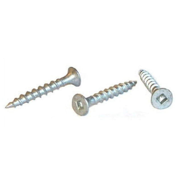 #8 x 1" Deck Screws / Square / Bugle Head / Steel / Dacrotized - 4000 ...