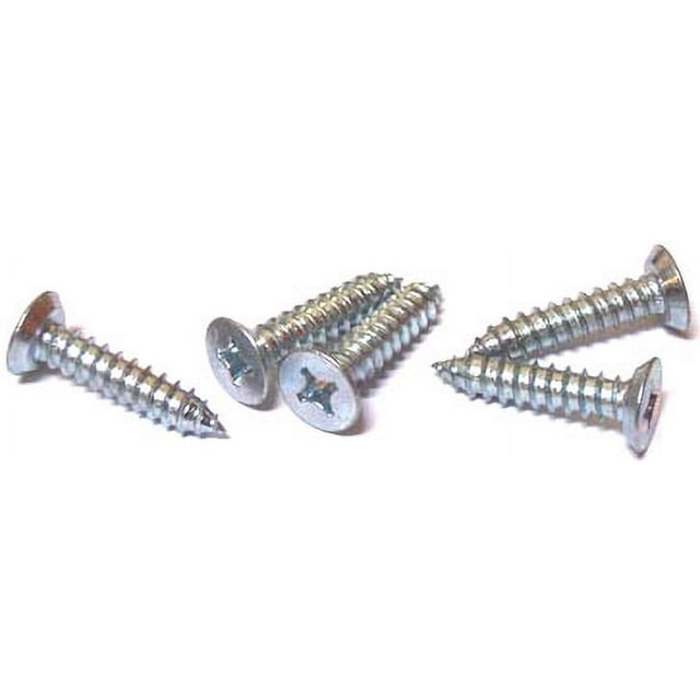 #8 x 1" Type AB Self-Tapping Screws / Phillips / Flat Undercut Head ...