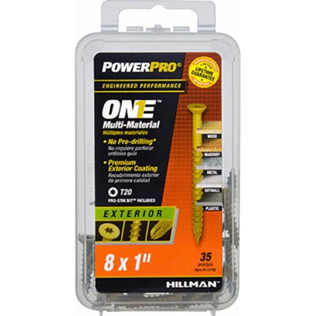 8 x 1 in. Exterior Flat Head One Screw - Bronze Epoxy Pack of 5 ...