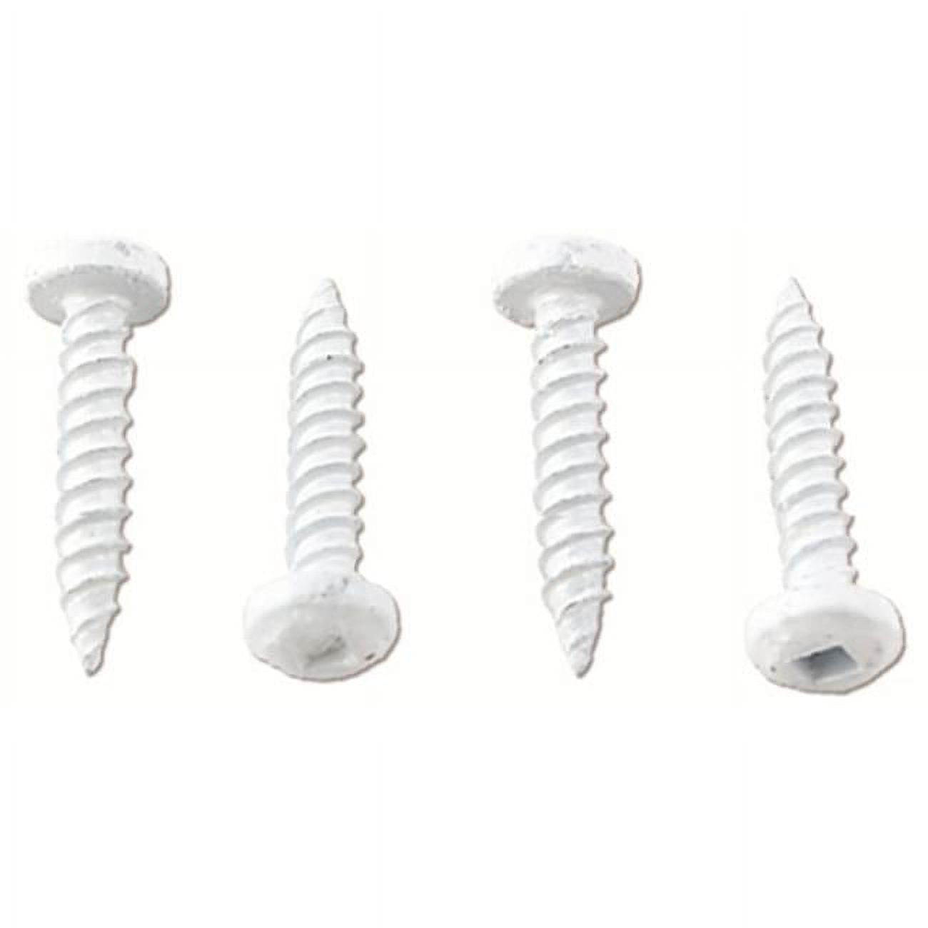 8 x 1 in. Pan Head Square Recess Screw, White - Walmart.com